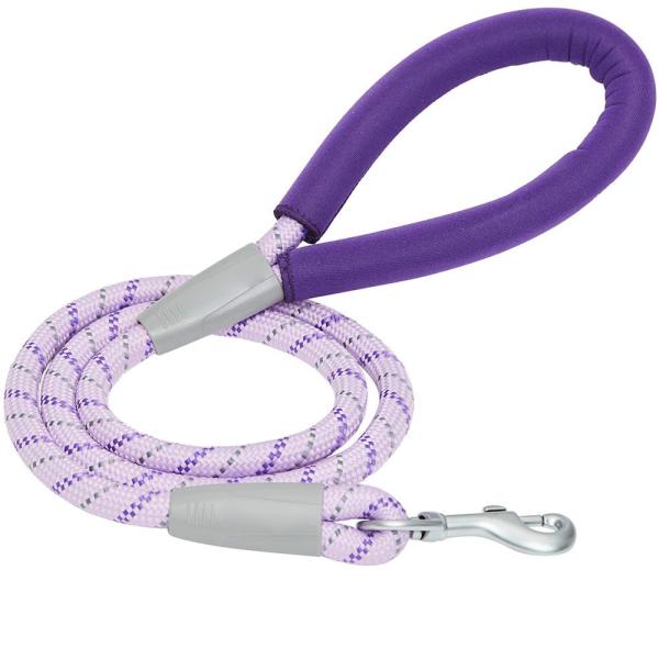 Quality 100% Polyester Material Nylon Rope Dog Leash Comfortable Multiple Color Option for sale