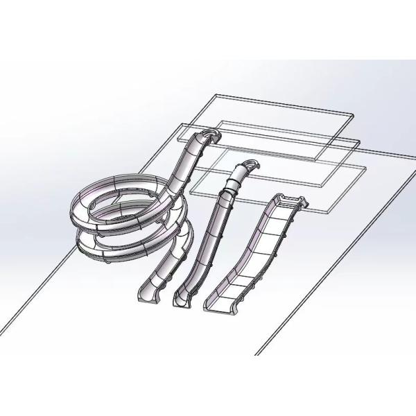 Quality Multiple Height Custom Water Slide For Family Whole Age Aqua Tobogan for sale
