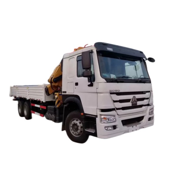 Quality Weichai Engine High Powerhorse Special Vehicles SINOTRUK HOWO 8T Truck Mounted Crane for sale