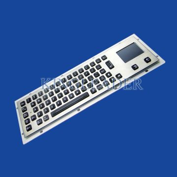 Quality Waterproof Illuminated Metal Keyboard With Touchpad And 64 Led Backlit Keys for sale