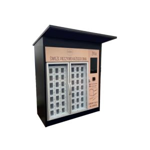 Quality Custom Cooling Locker 24H Outdoor Bread Vending Machine with Card Reader Payment for sale