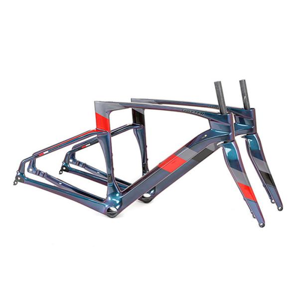 Quality BB86 Pressed 700C Bike Frame , Lightweight Road Bike Frame Hidden Cable for sale