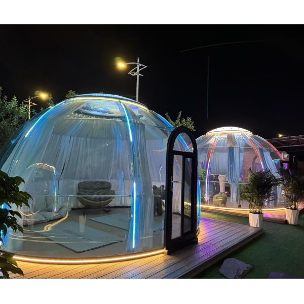 Quality Customizable Transparent Dome Shape Polycarbonate Bubble Tent Bubble Sky Star for sale