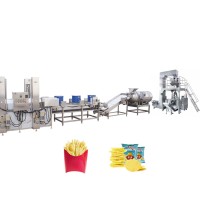 Quality SUS304 Fresh Potato Chips Production Line 2000kg/H External Heating for sale