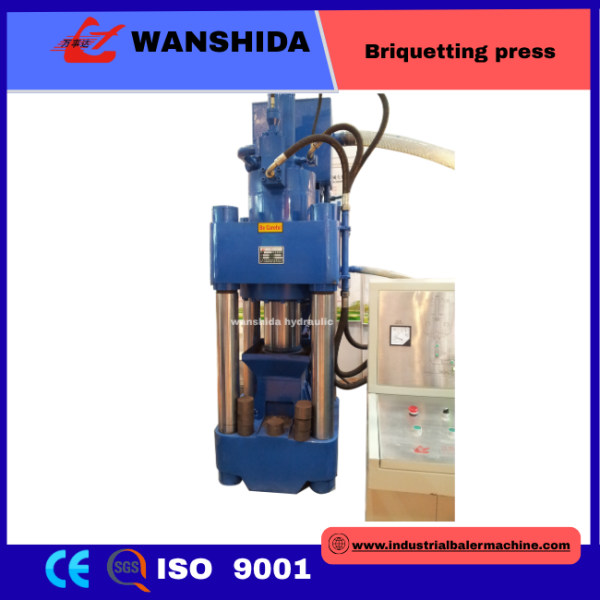 Quality Ideal Solution For Cast Iron Scrap Processing: Y83-3150 Metal Briquetting Press, Φ125×(50-60) Bale Size, Up To 1200kg/H Capacity for sale
