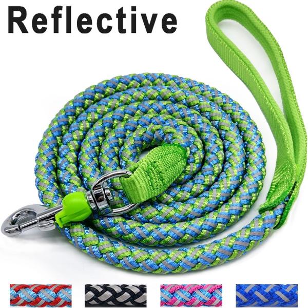 Quality Comfortable Nylon Dog Walking Leash Padded Rope Light Weight Weather Proof for sale