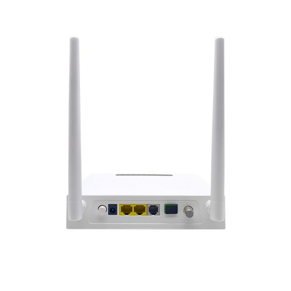 GPON ONU - ZIKUN GPON EPON ONU ZC-521T XPON ONT CATV 2POTS 4GE 6 External Antenna from China Factory