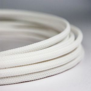 Quality Braided Expandable Sleeving High Density PET White for sale