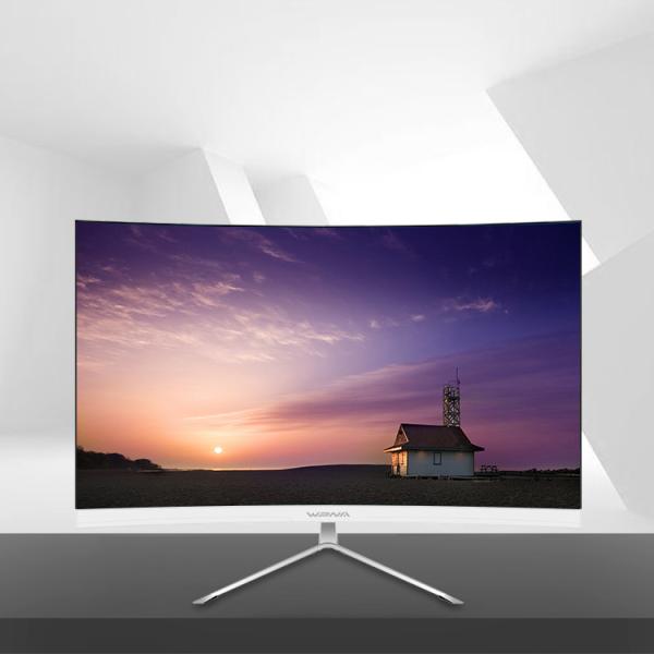 Quality 23.8 Inch Desktop LCD Curved Screen Computer Monitor With 178° Vertical Viewing Angle for sale