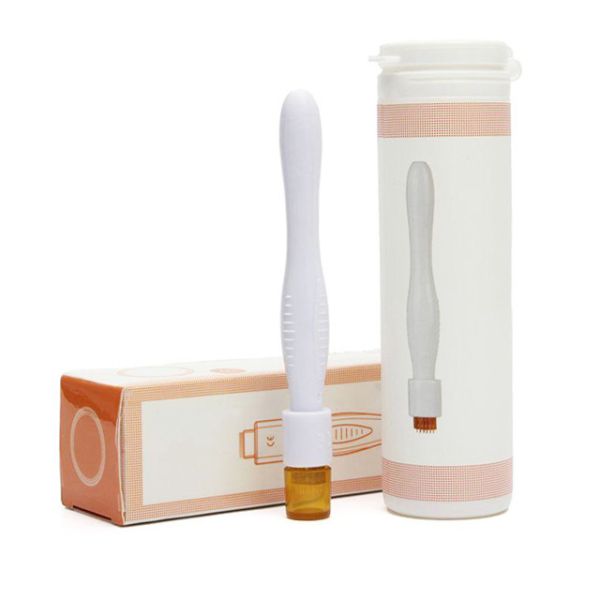 Quality White Handle Professional 40 Needle Titanium Derma Stamp Micro Needling Therapy System for sale