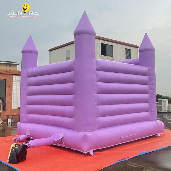 Quality Inflatable Purple Bouncy Castle Custom Jumping Bouncer For Wedding for sale