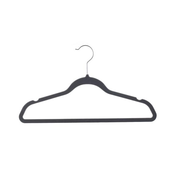 Quality 360 Degree Slim Velvet Hangers , Non Slip Slim Flocked Hangers for sale