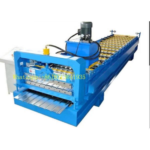 Quality Multi Rib Roof Touchscreen Trapezoidal Roll Forming Machine Plc for sale