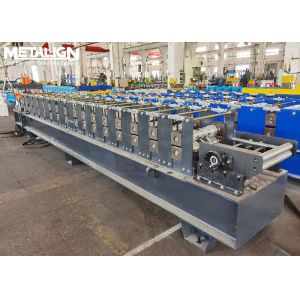 Quality Chain Drive Roofing Roll Forming Machine For Curved Ridge Cap With Hydraulic Rib for sale