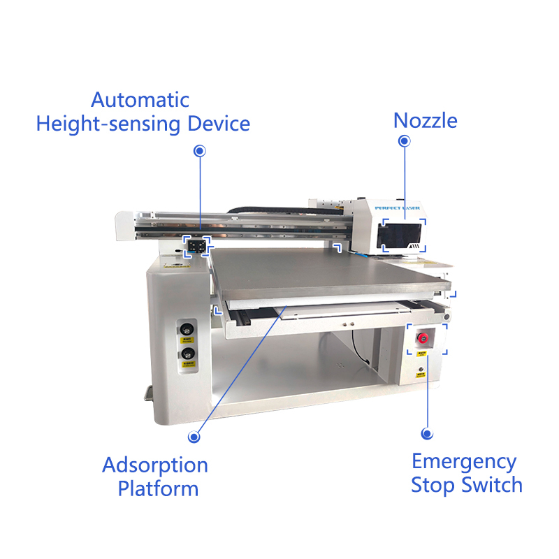 Quality Three-nozzle Industrial Digital UV Flatbed Printer for sale