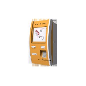 Quality Wireless Touchscreen Wall Mount Kiosk With Thermal Printer For Ticketing V618 for sale