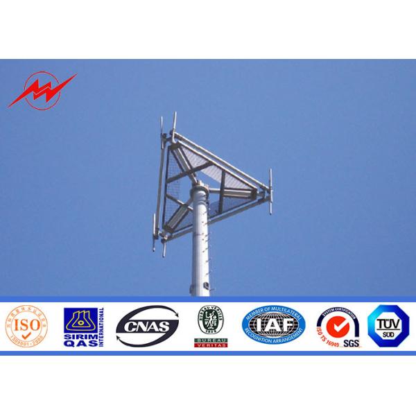 Quality Steel Material Mono Pole Tower For Telecommunication With Its Drawing for sale