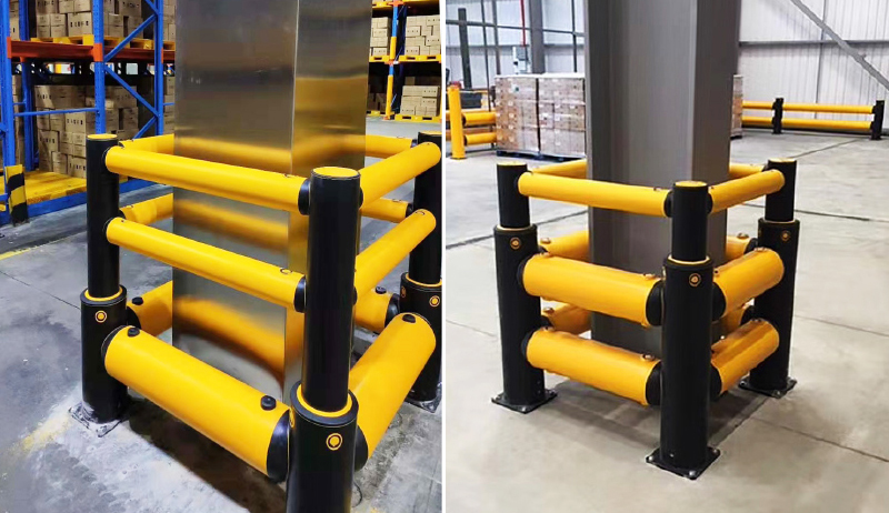 HC MC  Building Post Safety Barrier Warehouse flexible anti-collision system FS-2023A