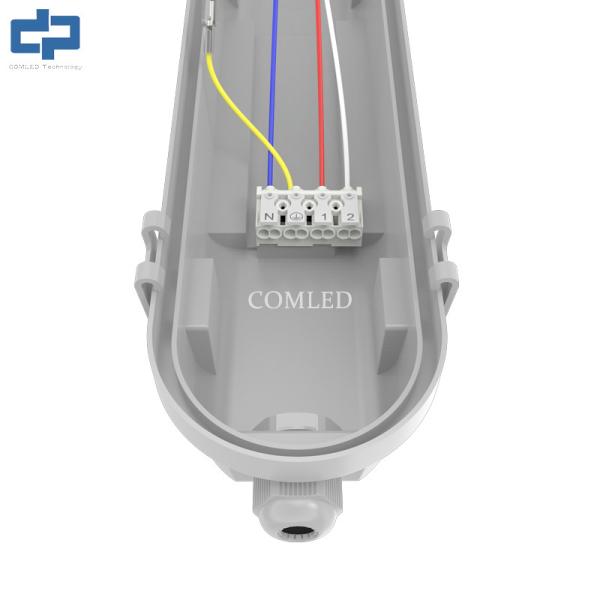 Quality 4FT 36W LED Wraparound Light With Microwave Sensor For Parking Garages IK08 for sale