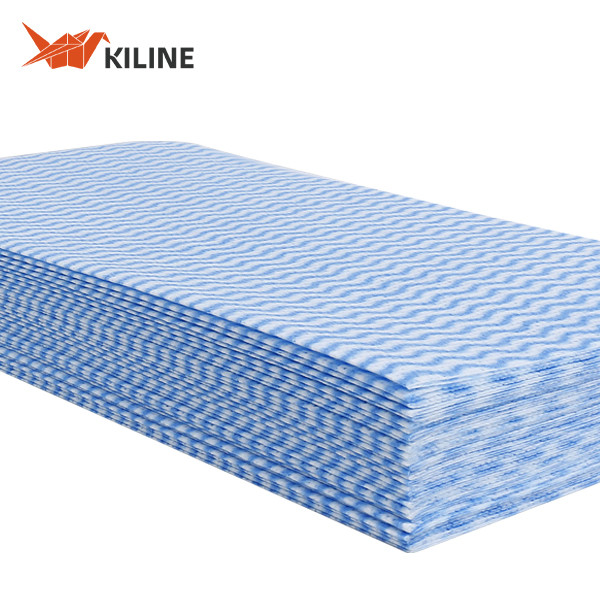 Quality Color Coded Commercial Cleaning Wipes Reusable Kitchen Towel Roll For Multitask for sale