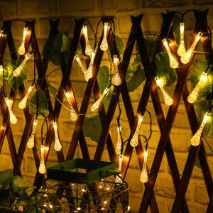 Quality LED Solar Fun Camping String Lights Outdoor Waterproof Courtyard Atmosphere for sale
