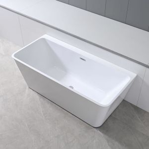 Quality White Round Smooth Acrylic Freestanding Bathtubs for sale