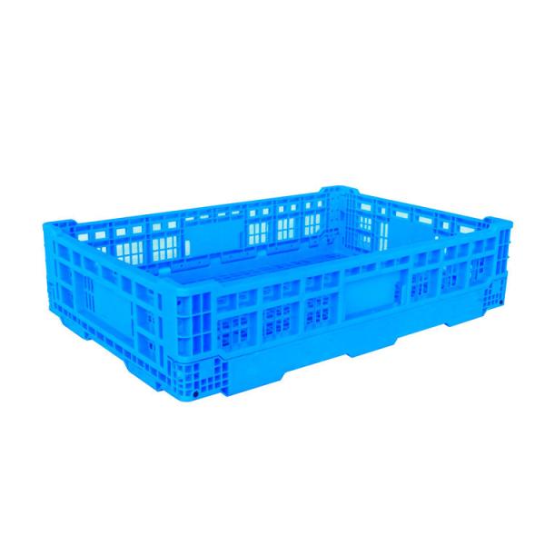 Quality Recyclable HUADING Folding Plastic Crates for Vegetables and Fruits Produce for sale