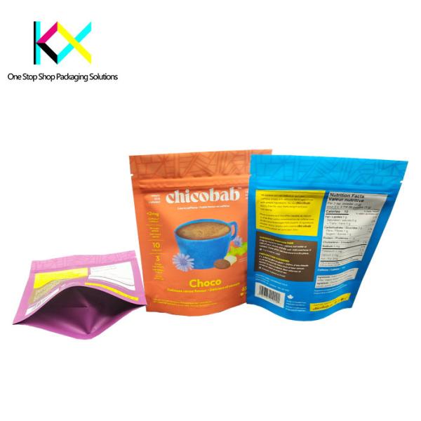Quality OEM ODM Matte Digital Printed Stand Up Pouches For Supplement Moisture Proof for sale