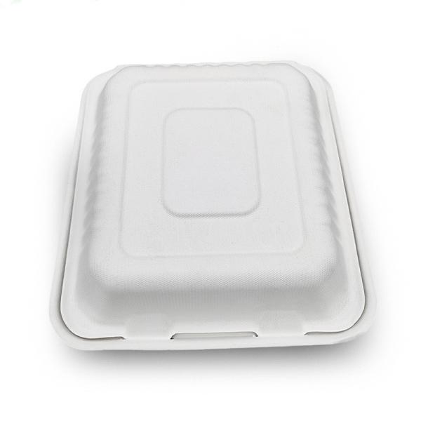 Quality Sugarcane Lunch Box Biodegradable Compostable Food Container for Estimated for sale