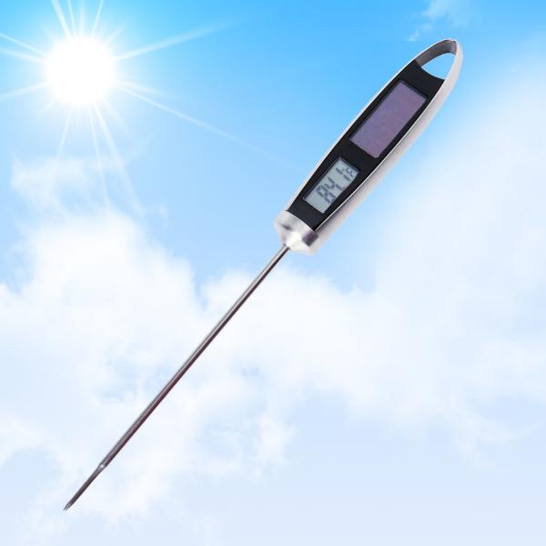 Quality Solar Energy Transparent Waterproof Meat Thermometer 5 Seconds Quick Response for sale