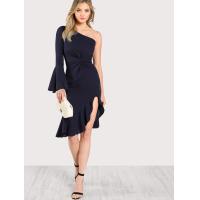 Quality Summer one shoulder women fashion dress for sale