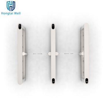 Quality 500-600mm Channel Width QR Code Face Recognition Turnstile 30W Swing Barriers for sale