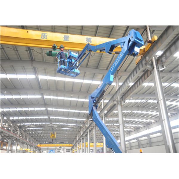 Quality Rough Terrain Electric Articulating Boom Lift Z-40E 12M 5.32*1.75*2.00m Overall Dimensions for sale