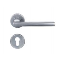 China European Stainless Steel Lever Door Handle With Escutcheon Plate factory