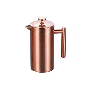 Quality 1000ml Stainless Steel Copper Metal French Press SGS TUV Home Office Ss304 for sale