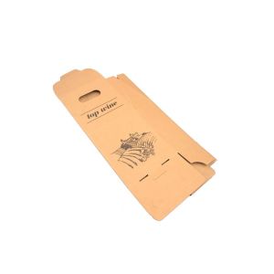 Quality Biodegradable Brown Wine Gift Box Packaging / Three Bottle Wine Gift Box for sale