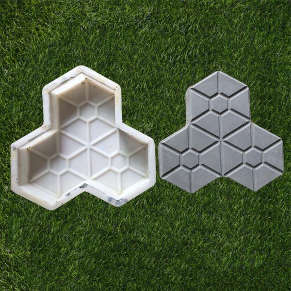 Quality Plastic Rubber Paver Mould , Interlock Concrete Cement Path Mould for sale