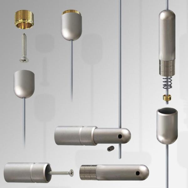Quality Picture Hanging System Tensioned Cable Display Suspension Kit Ceiling To Floor for sale