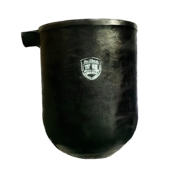 Quality 150kg Capacity Zinc Melting Crucible Round Shape Excellent Corrosion Resistance for sale