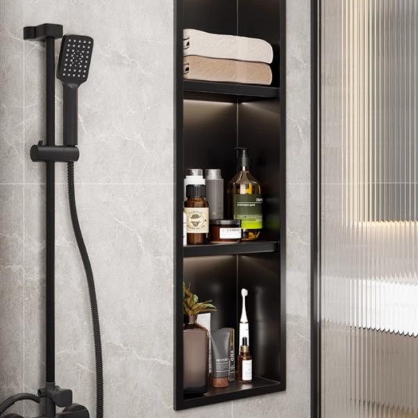 Quality Polished Stainless Steel Recessed Shower Niches Shelves Systems with Matte for sale