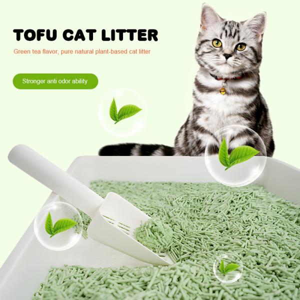 Quality Biodegradable Low Dust Fast Clumping Tofu Cat Litter Sand with Customizable for sale