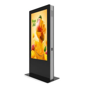 Quality 65-inch floor-standing advertising LCD display with backlight 2500nits outdoor for sale