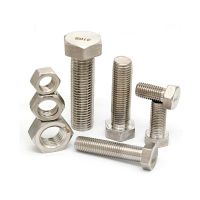 Quality DIN931 A2 70 Stainless Steel Hex Head Bolts Nuts Carbon Steel Gr8.8 for sale
