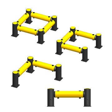 Quality HC MC Polygon Anti-Collision Guardrails Warehouse Safety Barrier Traffic for sale