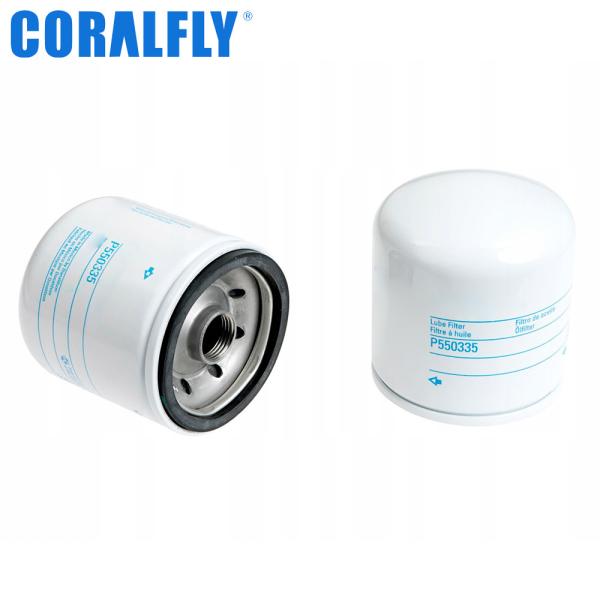Quality Truck P550335 For CORALFLY Oil Filter 76mm Outer Diameter for sale