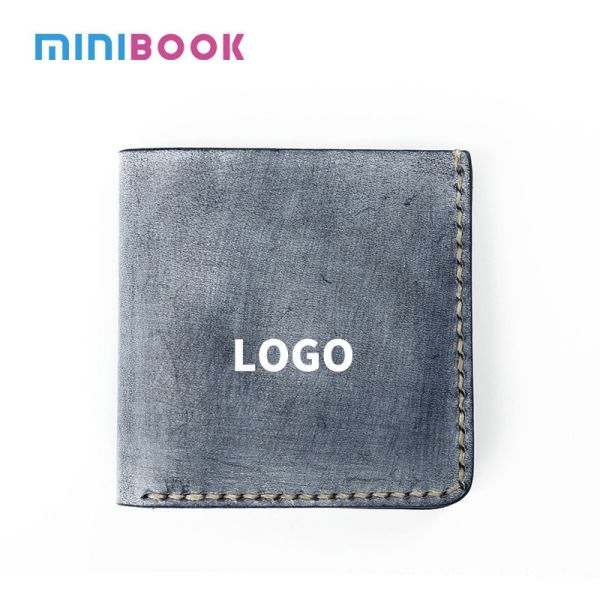 Quality Nylon Lined Retro First-Layer Cowhide Hand-Stitched Small Wallet for Your Convenience for sale