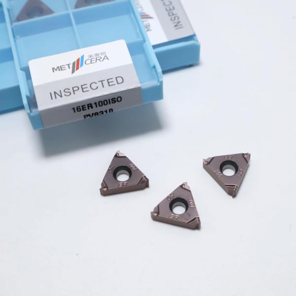 Quality Carbide Insert CNC Threading Inserts, External-hole,16ER100ISO 16ER150ISO for sale
