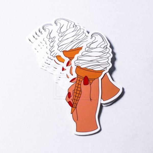 Quality OEM CMY Printing Hot Stamping Foil Self Adhesive Sticker Paper for sale
