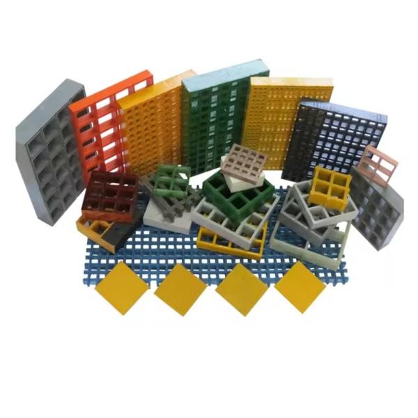 Quality Custom Size Color Thickness Molded Fiberglass Grating FRP GRP Mesh Plastic for sale