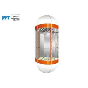 Quality Capsule Panoramic Small Machine Room Passenger Elevator Standard Type Load for sale